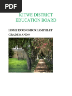 Home Economics Notes | PDF | Home Economics