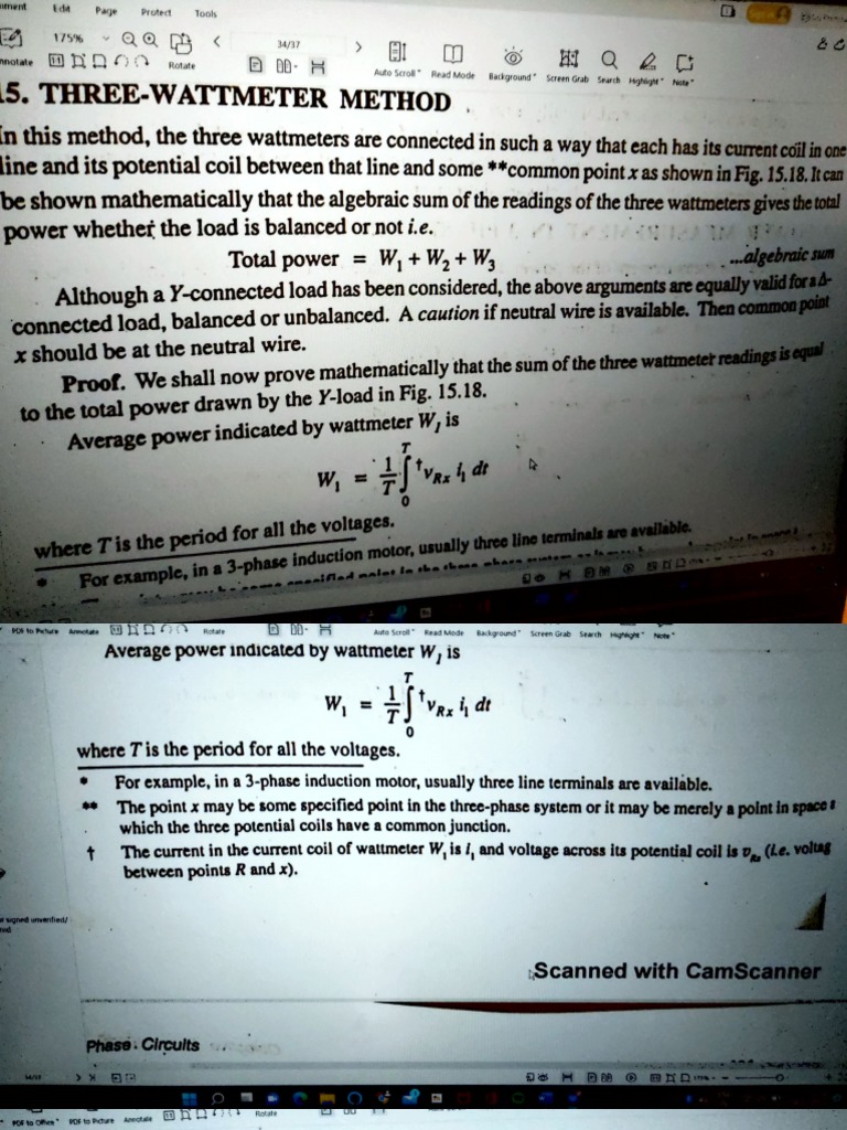 3 Wattmeter Method | Download Free PDF | Electrical Components | Power (Physics)