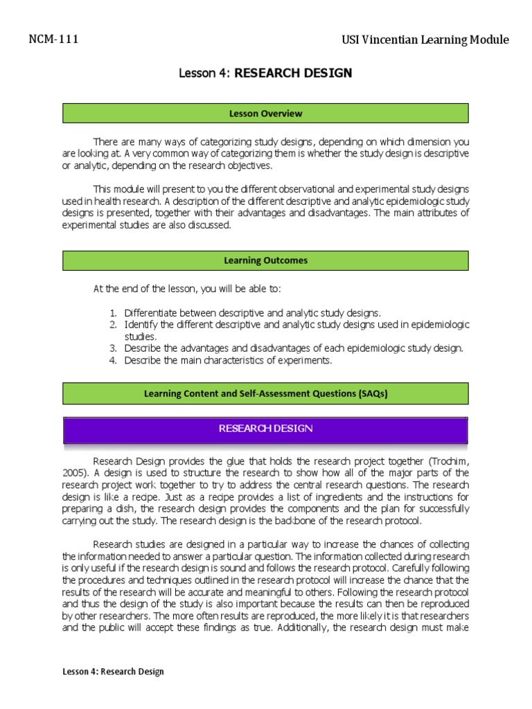 Understanding Research Design: A Comparison of Descriptive and ...