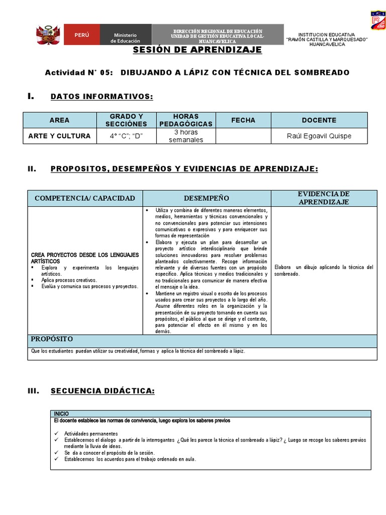 Sesion 05 | PDF | Aprendizaje | Maestros