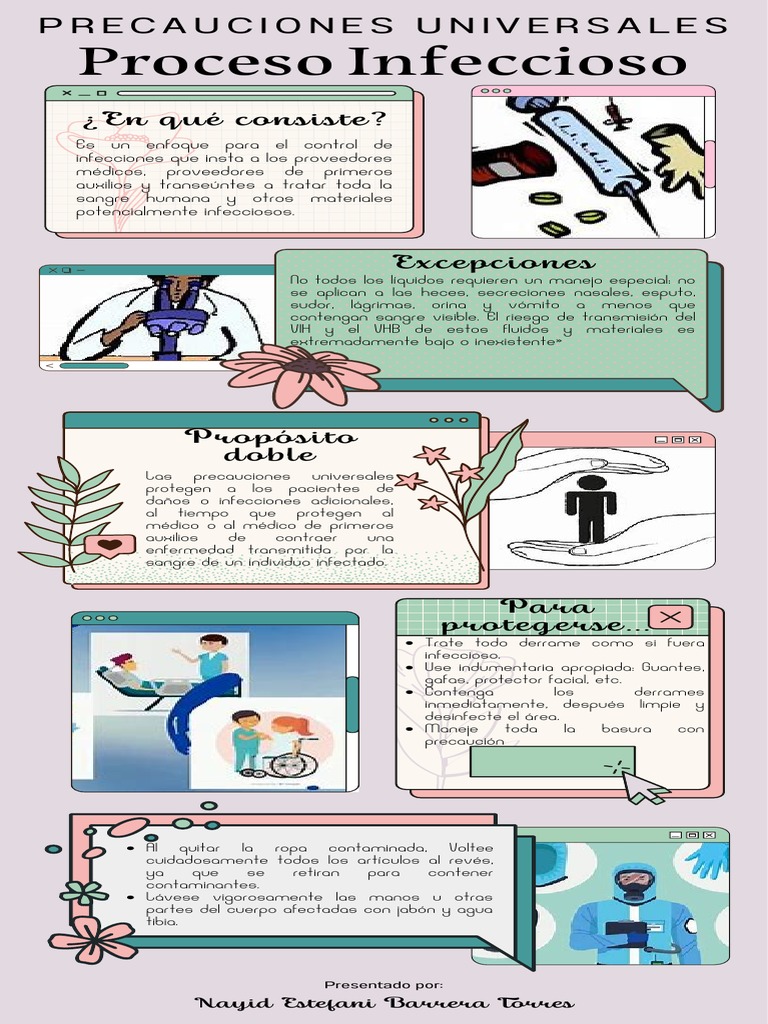 Infografía Precauciones Universales | PDF