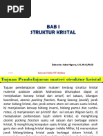 Jenis Struktur Kristal dan Kisi Bravais | PDF