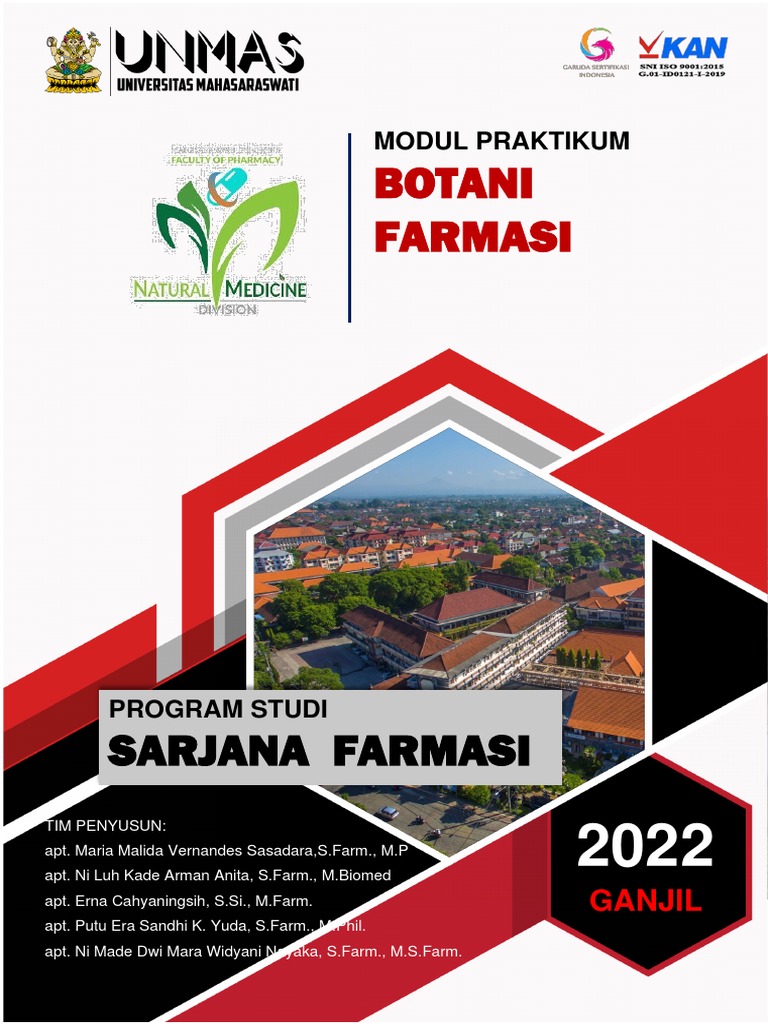 Modul Praktikum - Botani Farmasi - I - 2022-2023 (II) (3) UNMAS | PDF