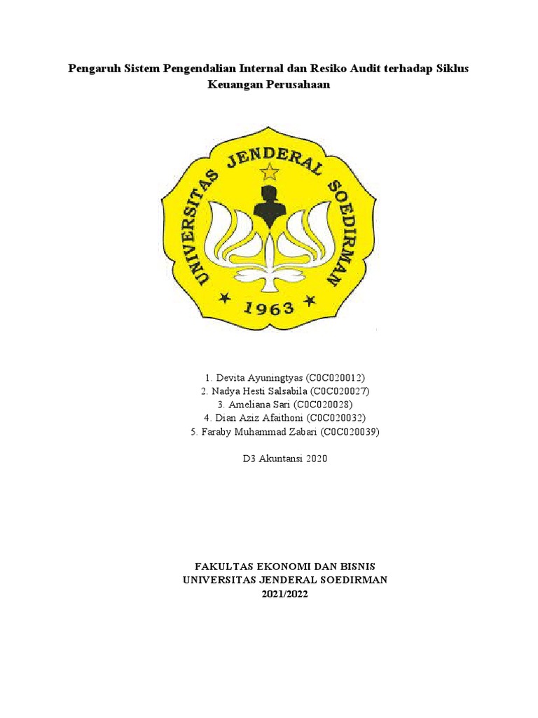 KEL 1 BAB 3 Pengendalian Internal Dan Risiko Audit | PDF