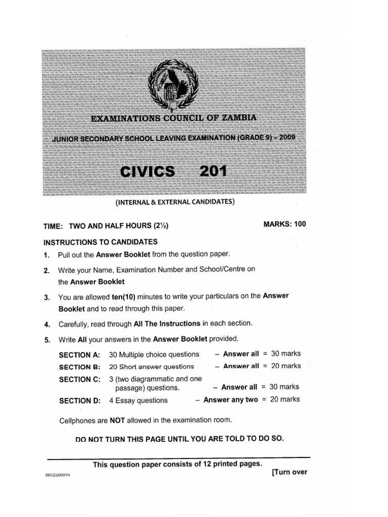 g9 Civics 2009 | PDF