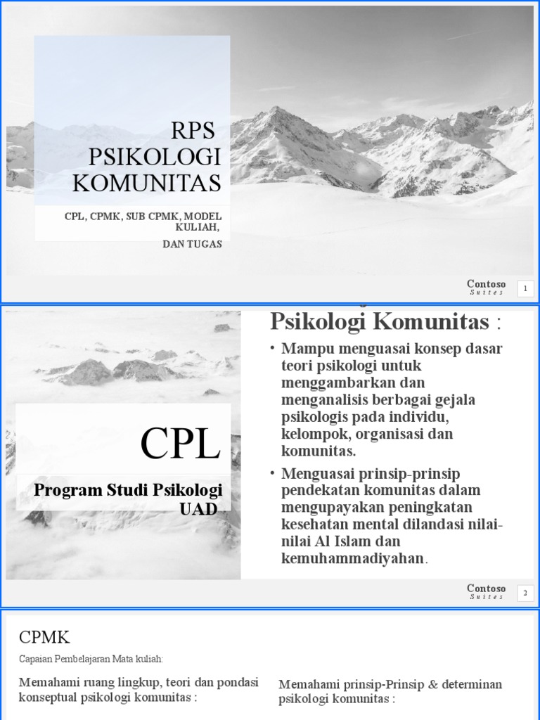 Psikologi Komunitas: CPL dan CPMK UAD | PDF | Pengembangan Diri | Sains ...