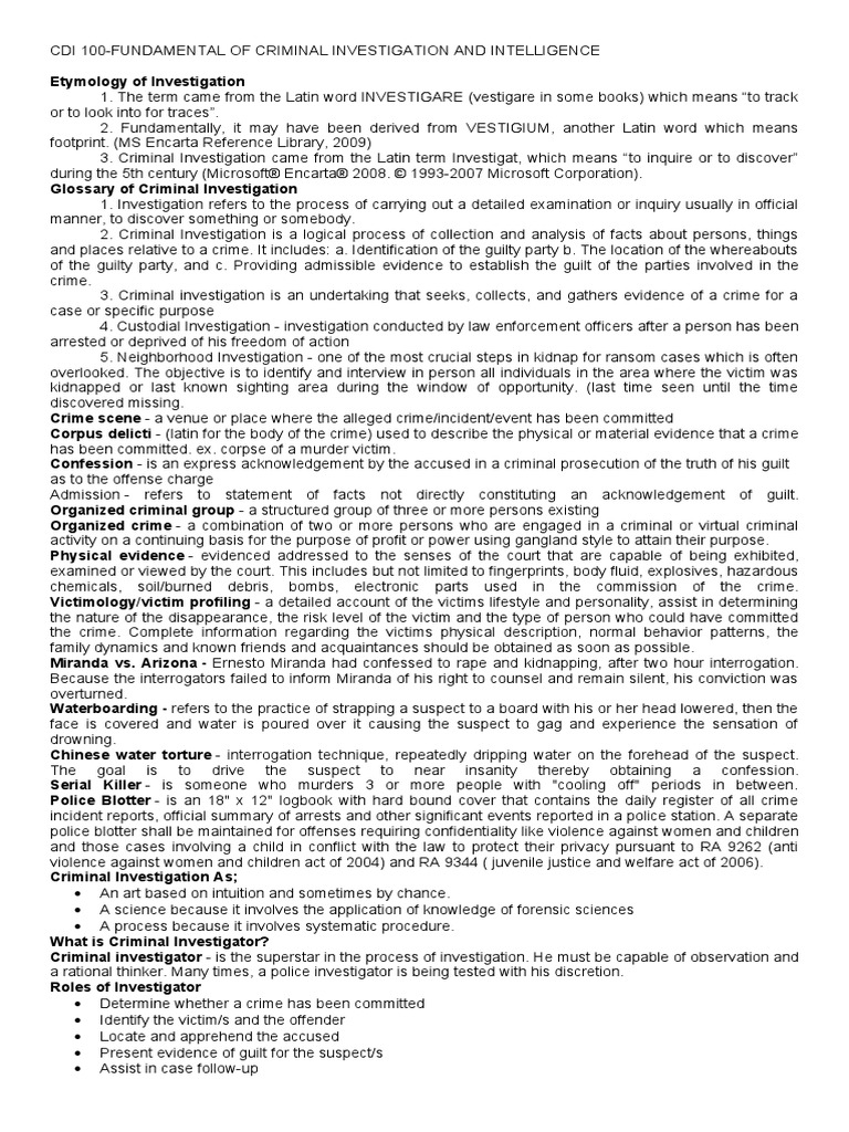 CDI 100 Module | PDF