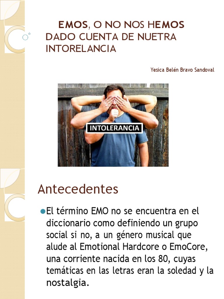 Emos | PDF | Estilo de vida