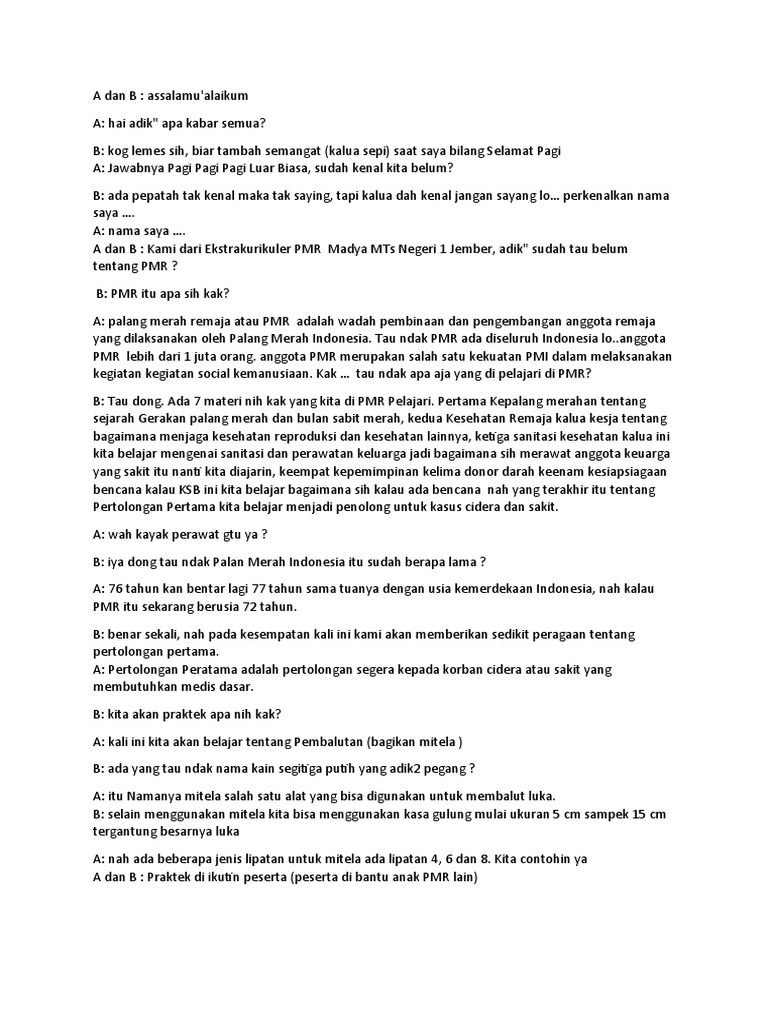 Teks Demo Ekskul | PDF