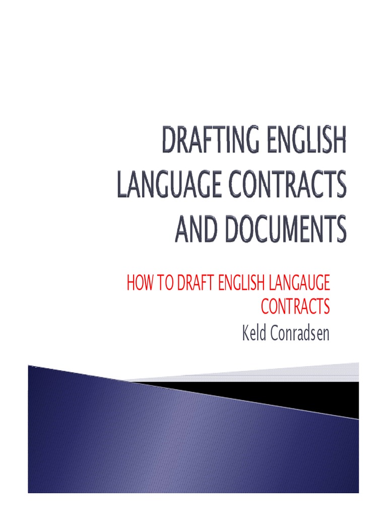 DFC Methods For Drafting Modern English Legal Documents | PDF | Janus | Punctuation