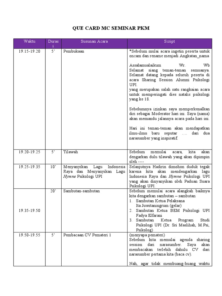 Que Card Moderator Sharing Session | PDF