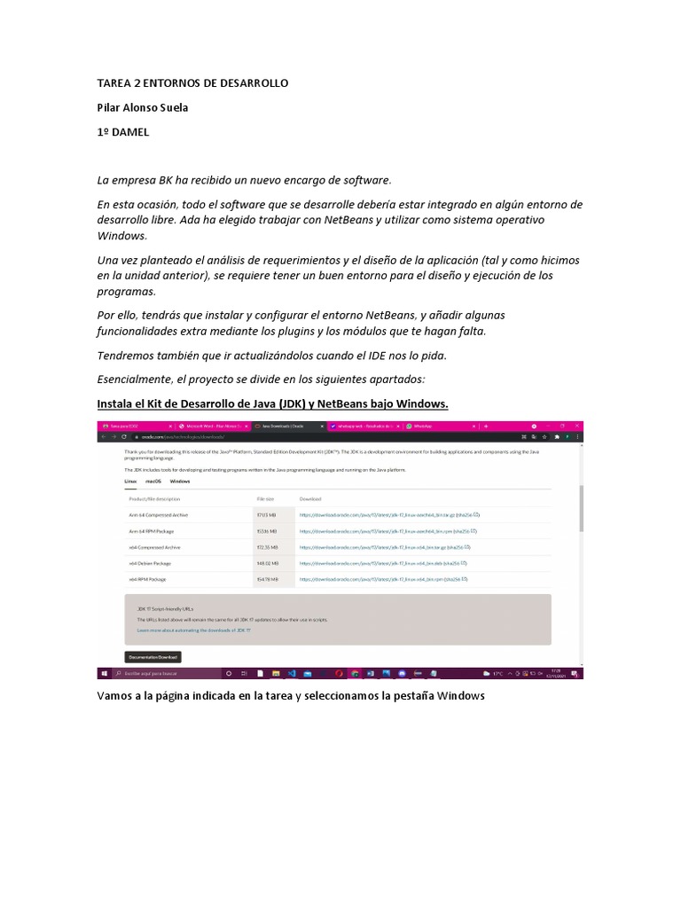 Instalación y Configuración de NetBeans | PDF | Aplicaciones y software | Frijoles Netos