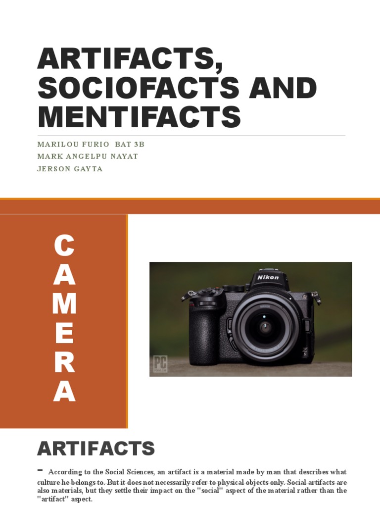 Artifacts Sociofacts and Mentifacts Camera | PDF