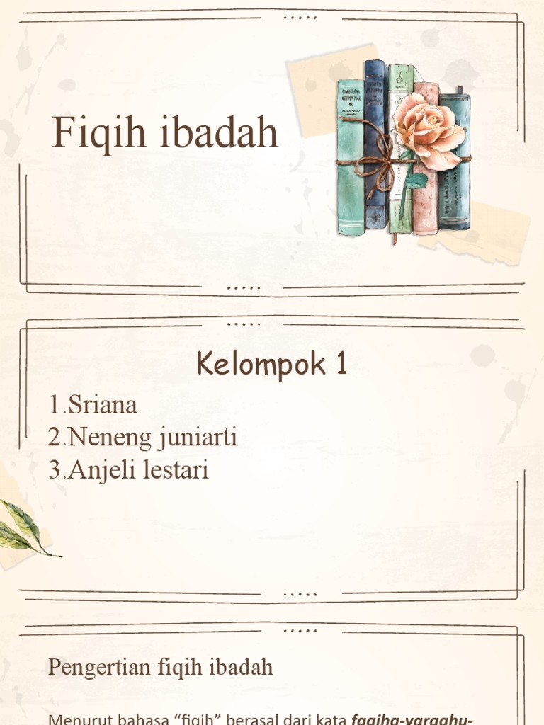 Power Point Fiqih Ibadah | PDF