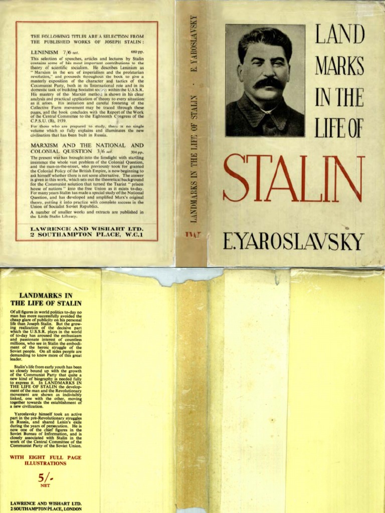 E. Yaroslavsky - Landmarks in The Life of Stalin | PDF | Travel | History