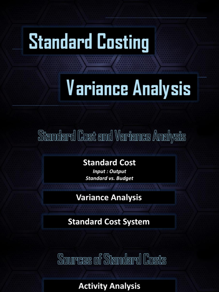 Standard Costing and Variance Analysis Full | PDF | Prices | Revenue