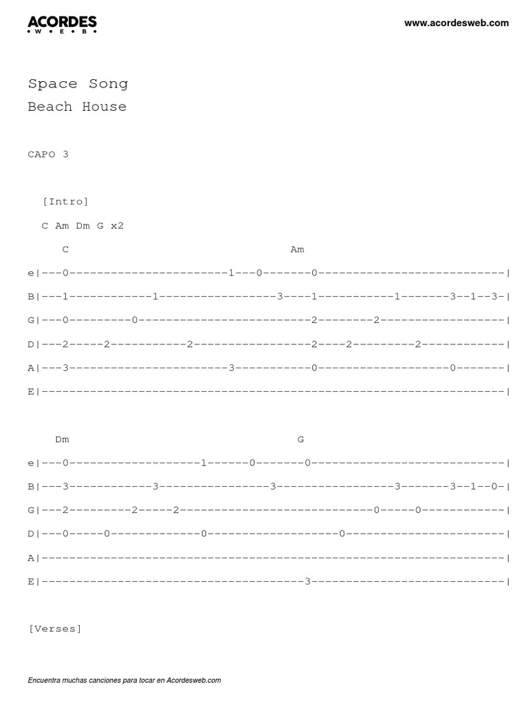 Space Song: Beach House | PDF | Musical Forms