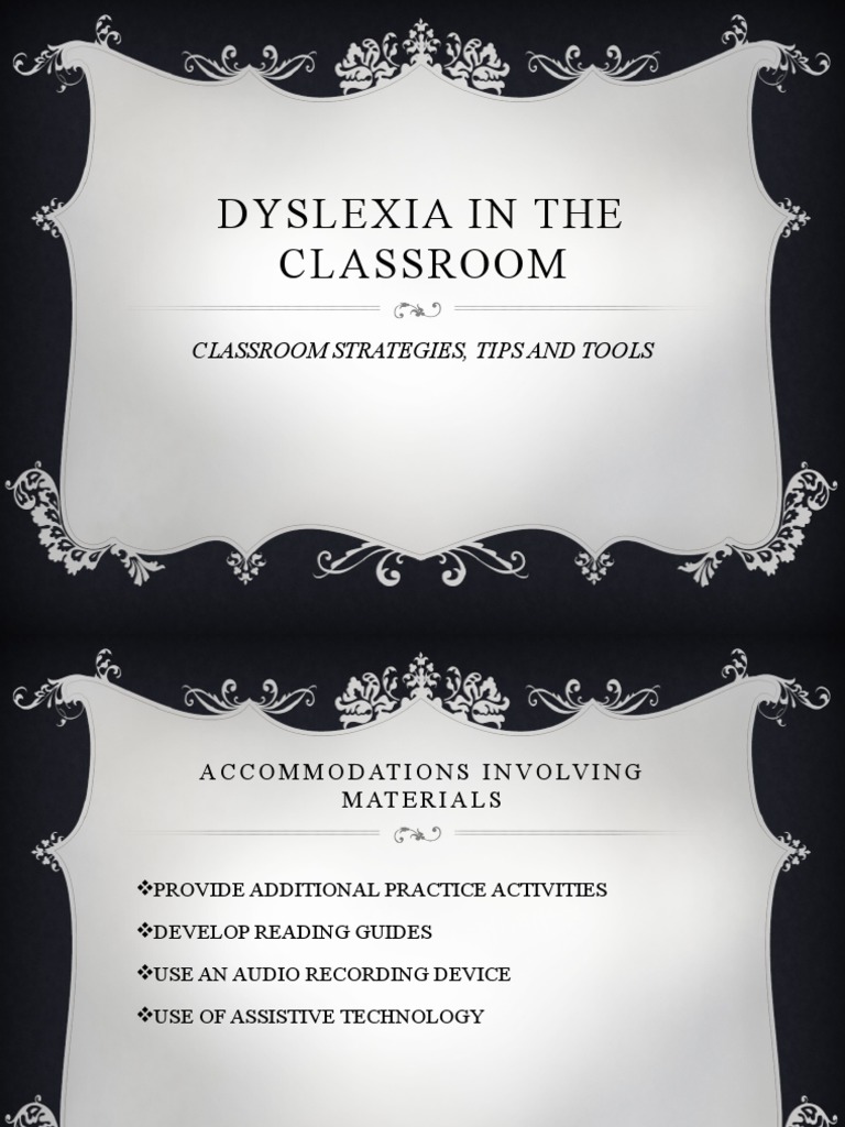 Dyslexia in The Classroom | PDF | Art