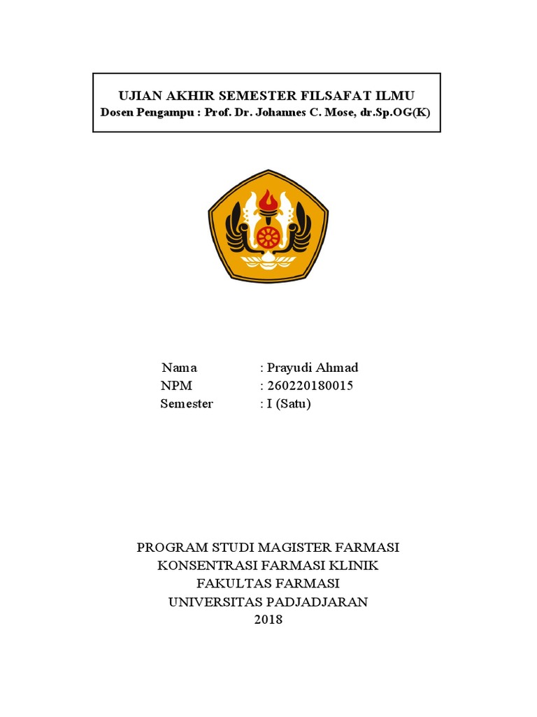 Uas Filsafat Ilmu | PDF