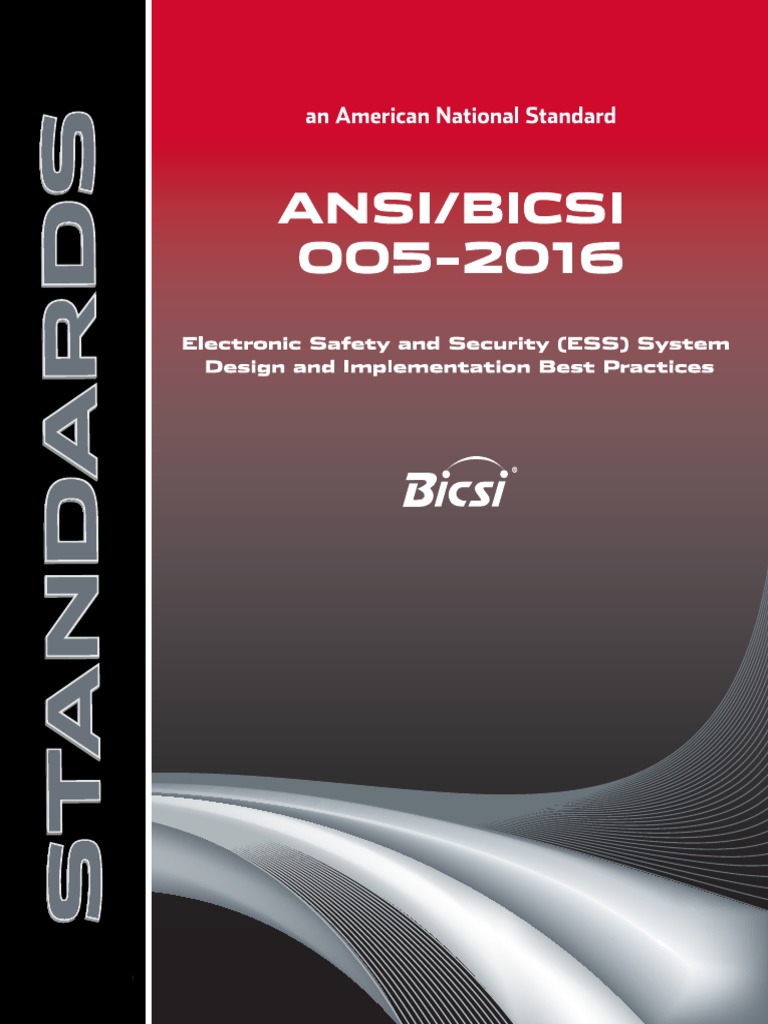 BICSI 005-2016 Electronic Safety and Security | PDF | Access Control ...