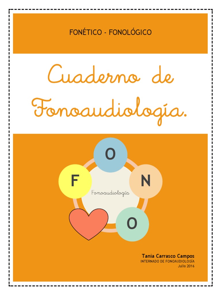 Cuaderno Fonético Fonológico - Tania Carrasco Campos | PDF | Fonema | Sílaba