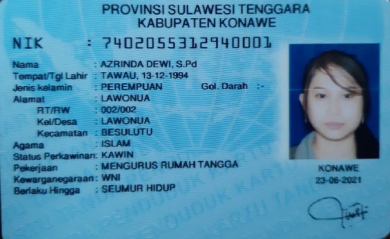 KTP Azrinda Dewi | PDF