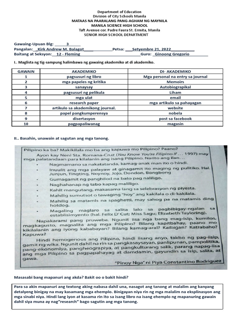 B1 - GU Blg.3 (Kirk Andrew M. Balagot) | PDF