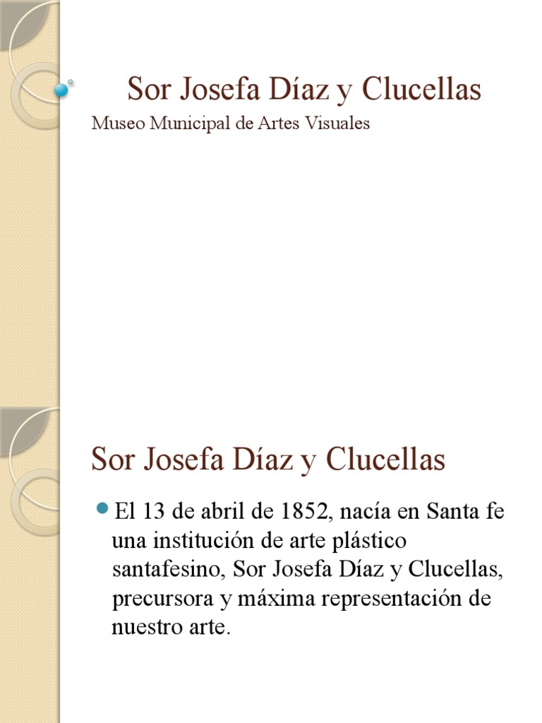Sor Josefa Díaz y Clucellas | PDF | Arte
