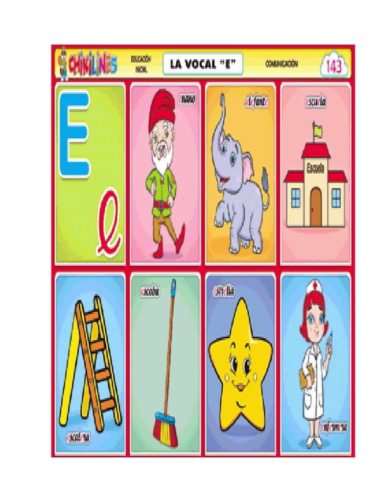 Letras A y e Kinder | PDF
