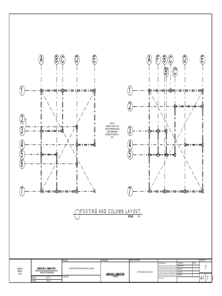Two-Storey Residential Building Plans | PDF | Economic Sectors