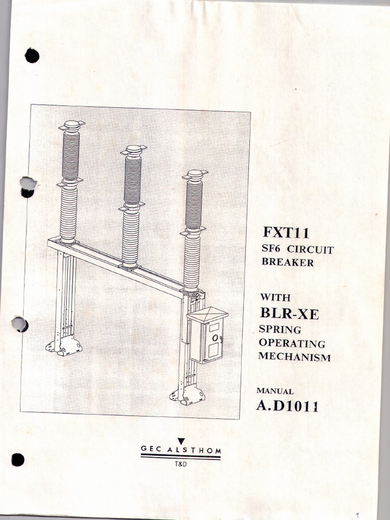 MC Sf6 Gec Alsthom Fxt11 | PDF