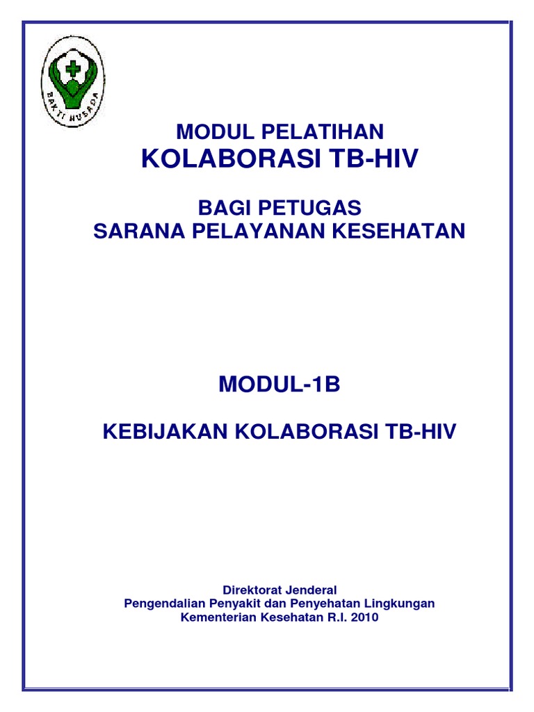 01B Modul 1B - Kebijakan Kolaborasi Tb-Hiv | PDF