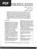 Krejcieand Morgan Sample Size Determination Table | PDF | Art | Computers