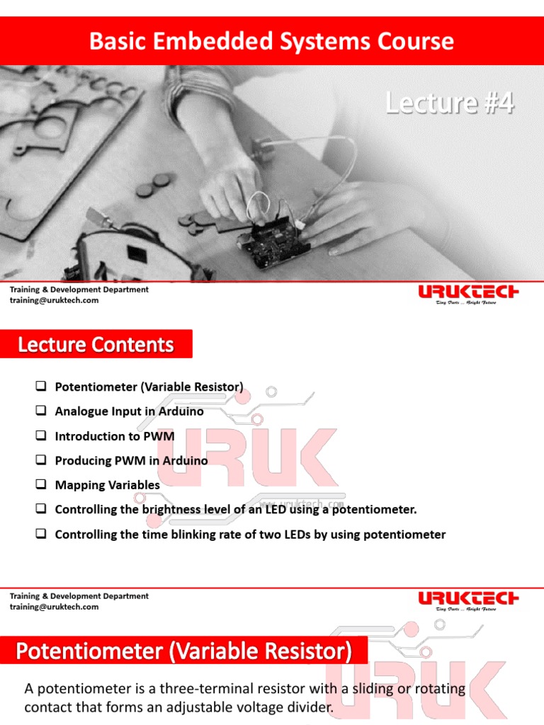 Basic Embedded Systems Arduino Course | PDF