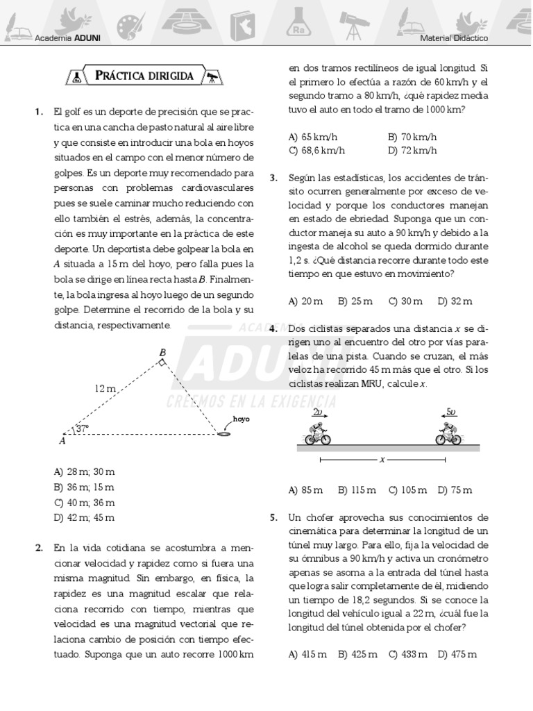 Fisica 5 | PDF | Velocidad | Velocidad