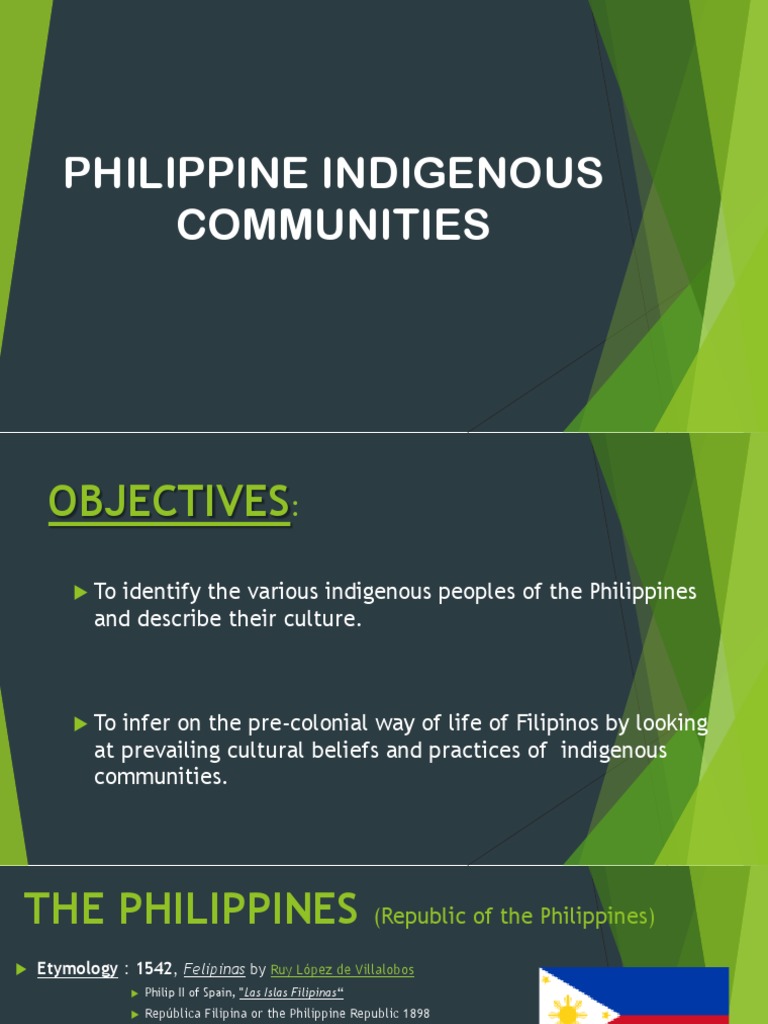 Week 02 - The Philippines, What Is Indigenous & Community | Download ...