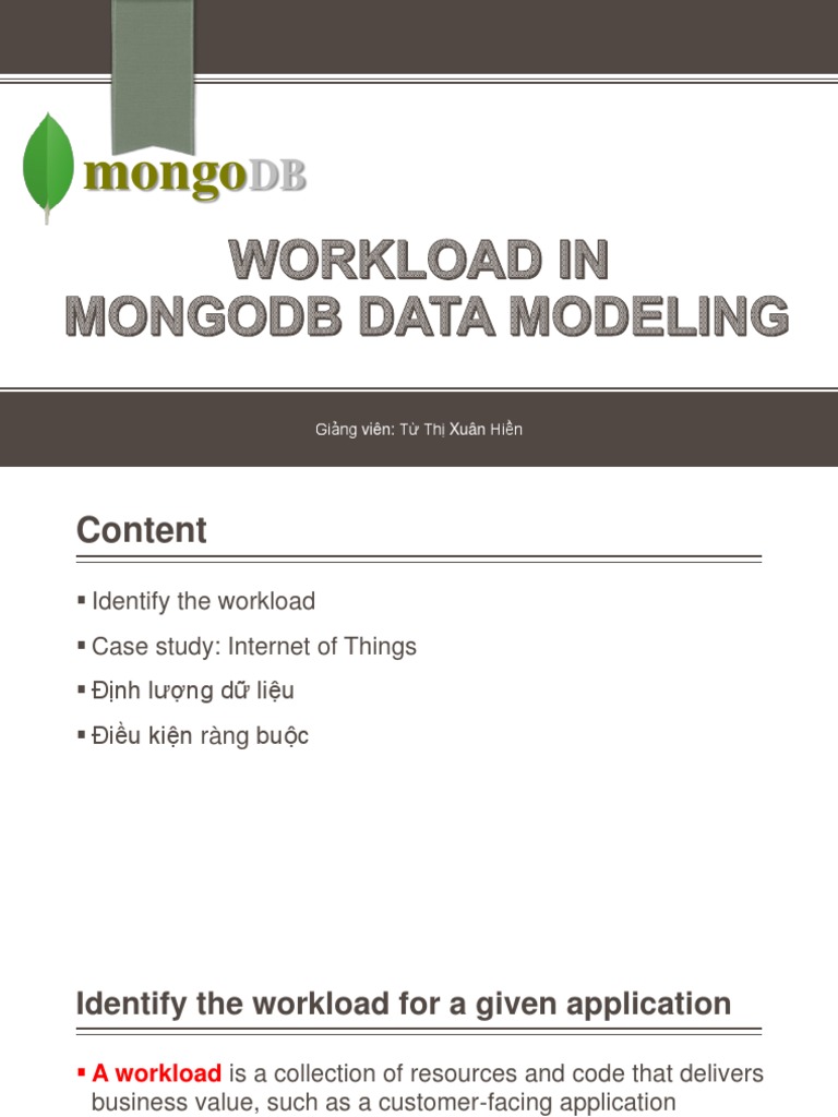 2 - Description of Workload | PDF | Replication (Computing) | Mongo Db