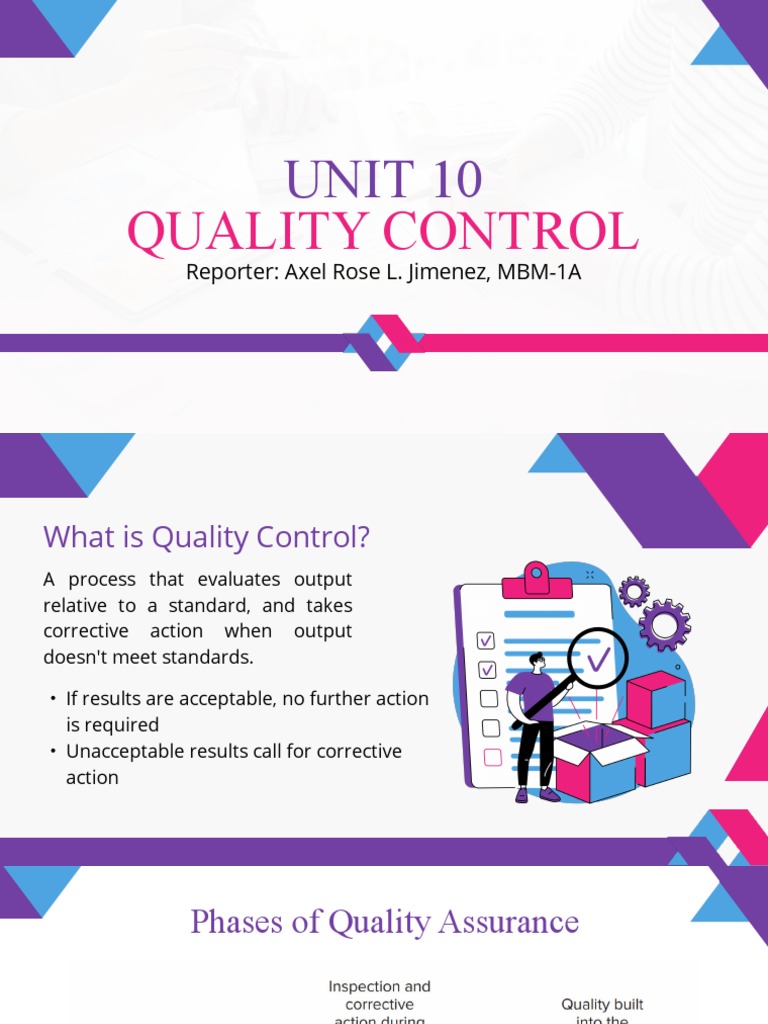 Unit 10-Quality-Control | PDF | Type I And Type Ii Errors | Sampling ...