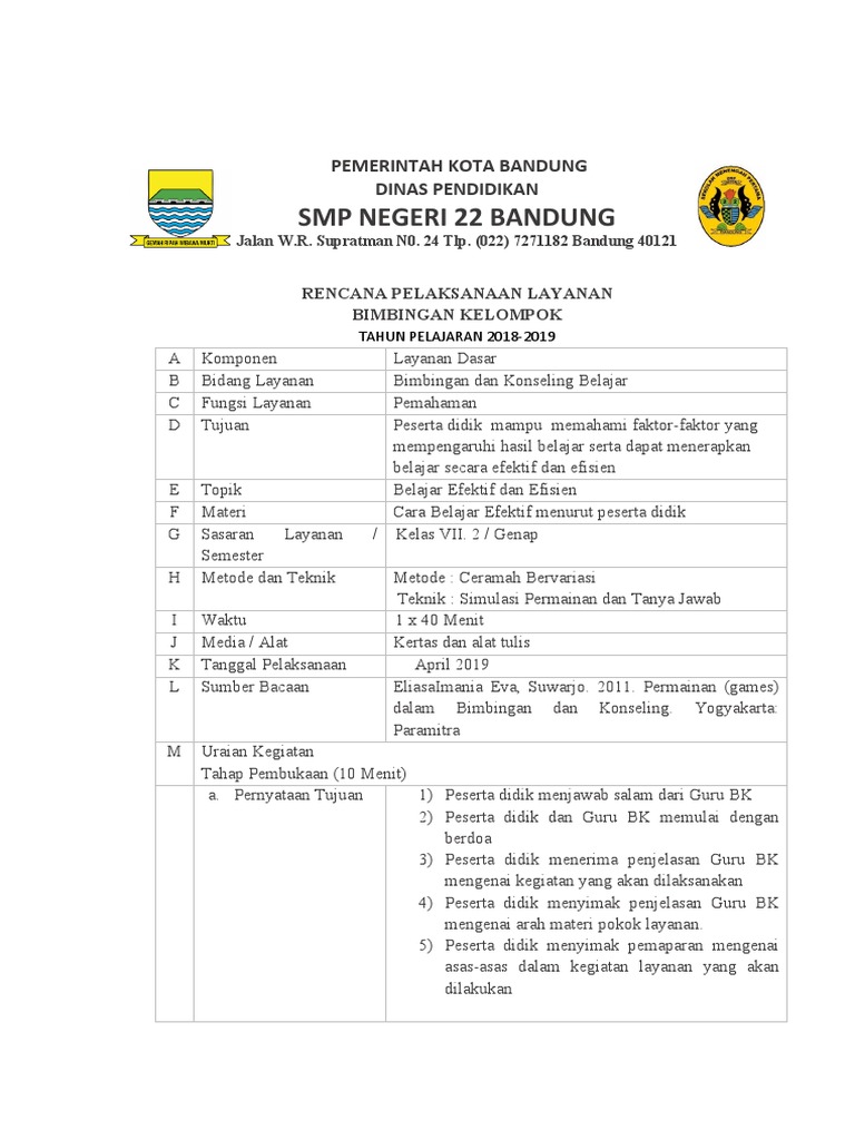 RPL Bimbingan Kelompok Belajar | PDF