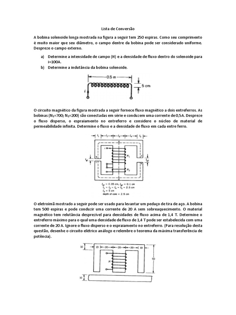 Lista de Conversão 1 | PDF