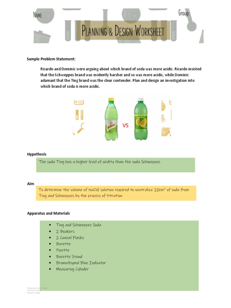 Chemistry Soda Acidity Experiment | PDF | Titration | Chemistry