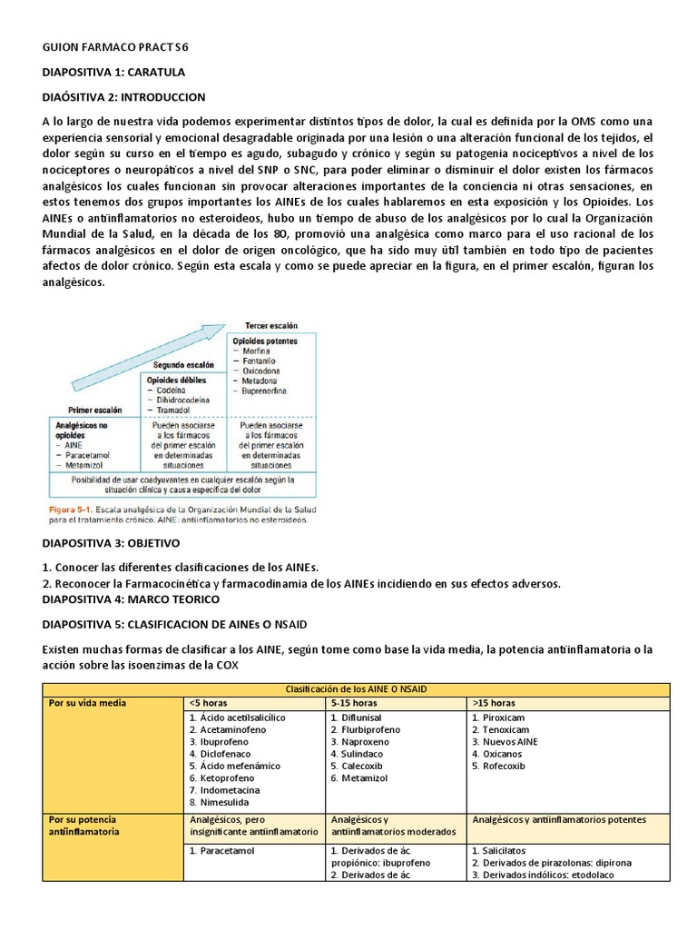 Guion Farmaco Pract S6 | PDF