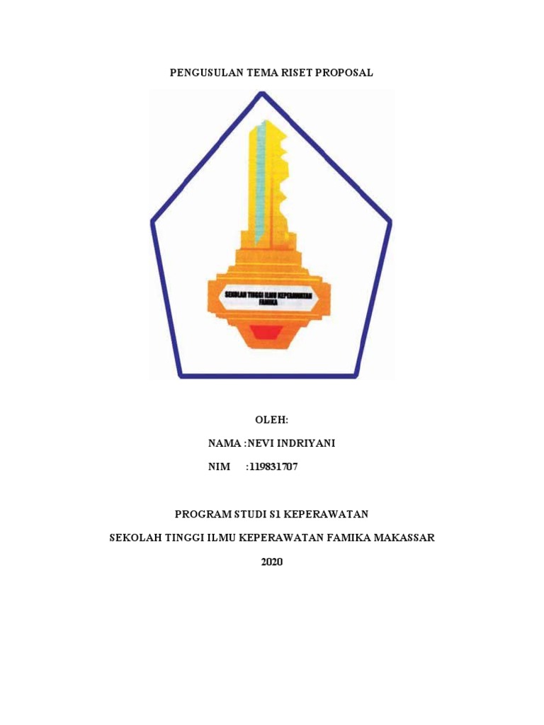 PENGUSULAN TEMA RISET PROPOSAL Nevi Indriyani | PDF PENGUSULAN TEMA RISET PROPOSAL Nevi Indriyani | PDF