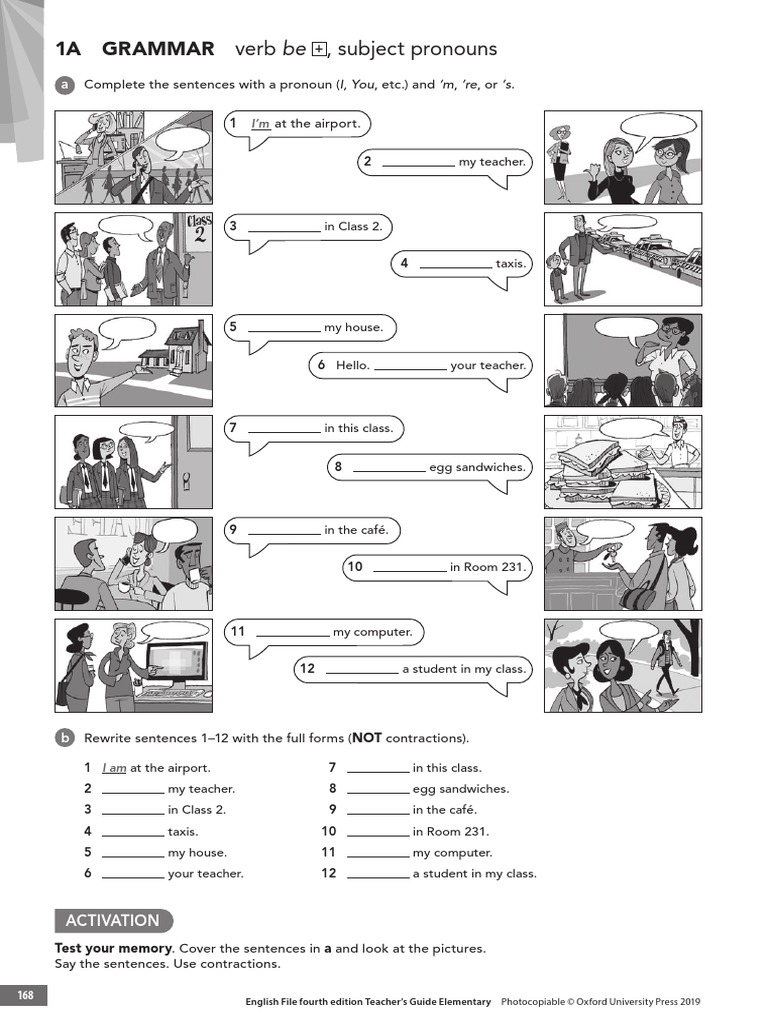 A1 A2 - Grammar 2 4 | PDF | Human Communication | Linguistic Typology