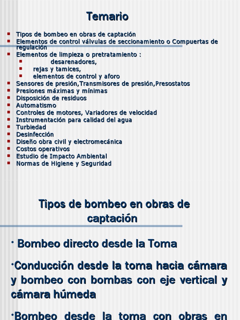 Estaciones de Bombeo Tipos | PDF | Bomba | Gasolinera