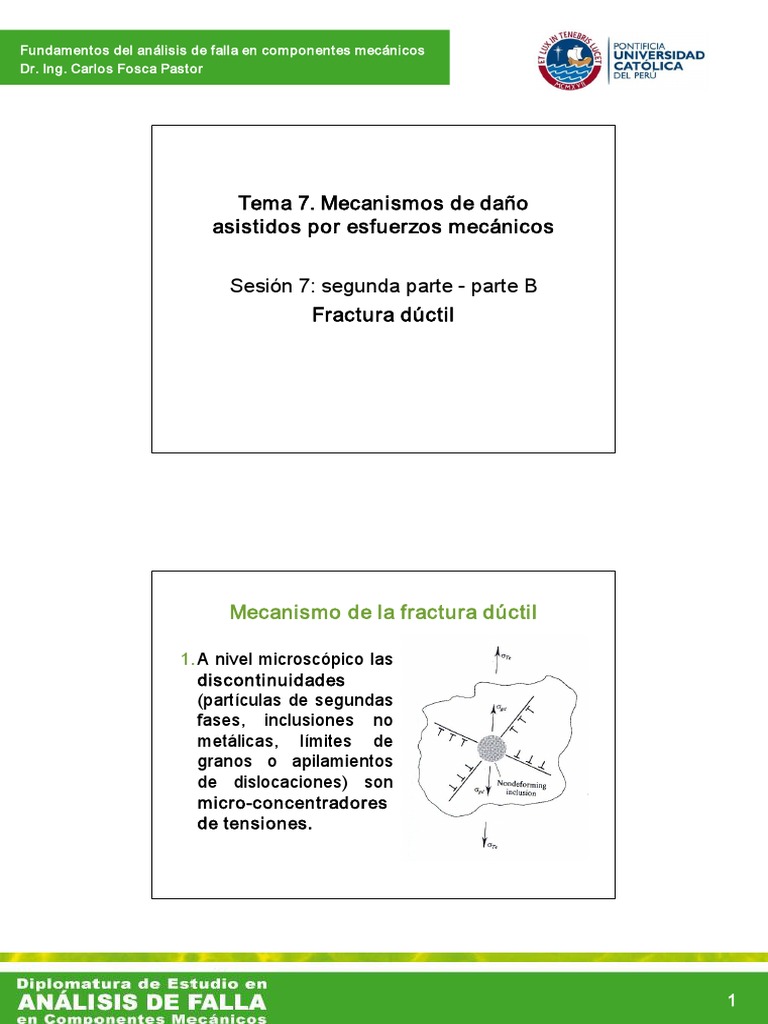 Análisis de fallas en fractura dúctil | PDF | Fractura | Ciencia de los ...