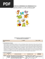 Proyecto Los Animales | PDF | Aprendizaje | Entorno natural