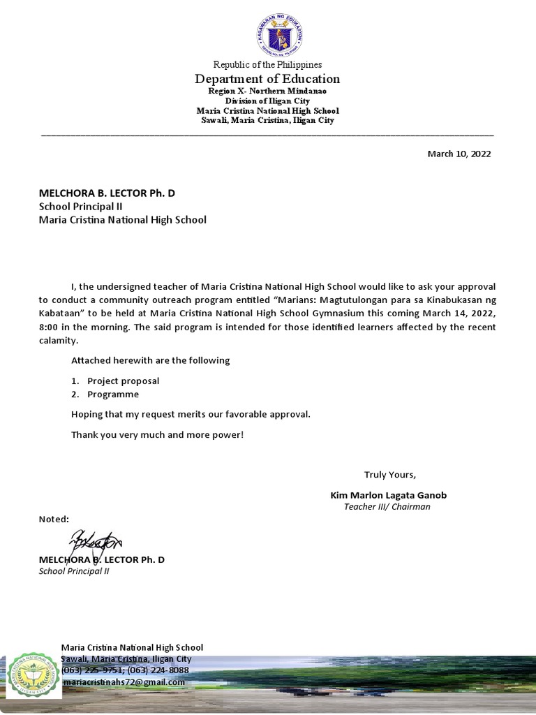 Accomplishment Report Out Reach Program | PDF