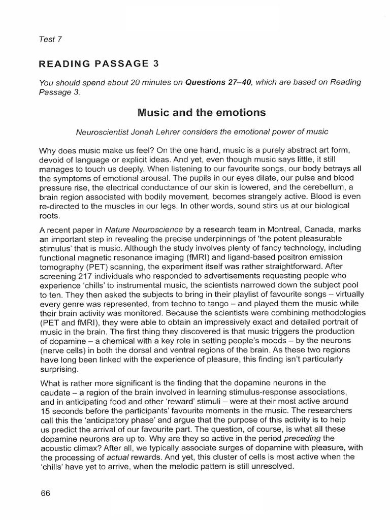 3.2 Full Reading Test - Passage #3 (Without Answers) | PDF