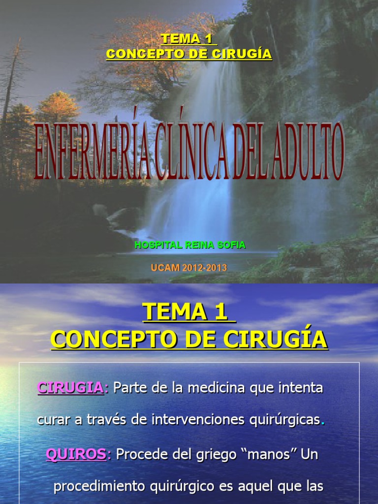 Tema 1 Concepto de Cirugia Grado 2012-13 | PDF | Cirugía | Sutura ... Tema 1 Concepto de Cirugia Grado 2012-13 | PDF | Cirugía | Sutura ...